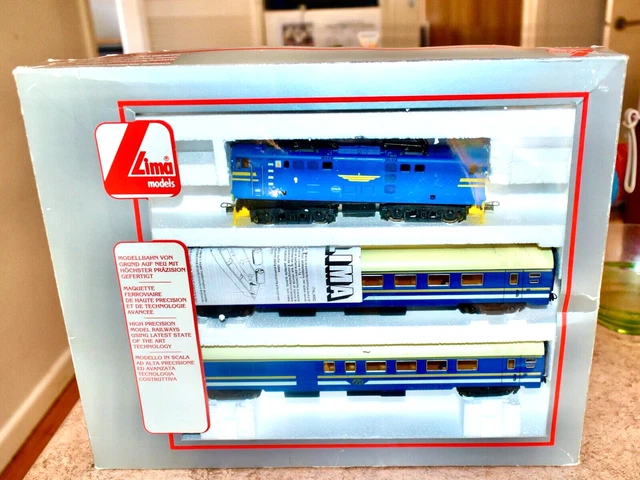 RARE LIMA SAR South African Blue Train Set In Sealed Box Locomotive 2 ...