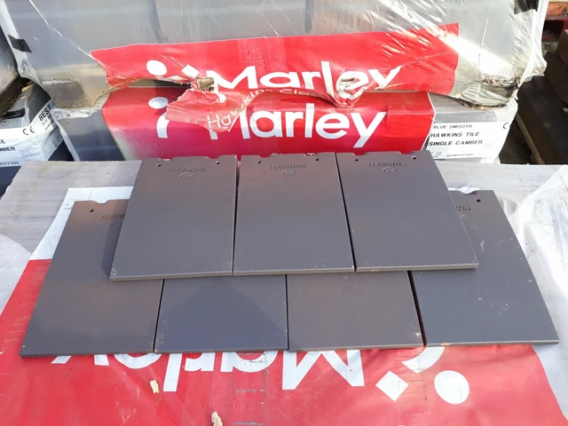 MARLEY ETERNIT (COMM) Hawkins Clay Plain Blue Smooth Roof Tiles (per ...