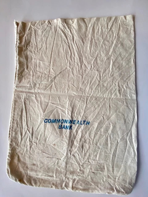 VINTAGE &COMMONWEALTH BANK& Calico Coin Bag. $29.00 - PicClick AU