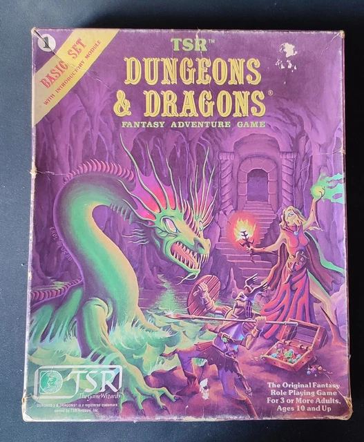 RARE: TSR D&D dungeons & dragons basic set 1980/1981 module B2 Rules 1 ...