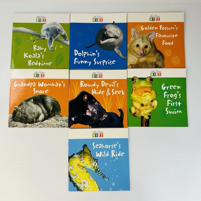 X7 STEVE PARISH Kids Book Lot First Readers Australian Animals Mini ...