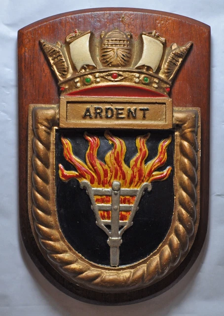HMS ARDENT, ROYAL Navy, Ships Crest /Plaque £19.99 - PicClick UK