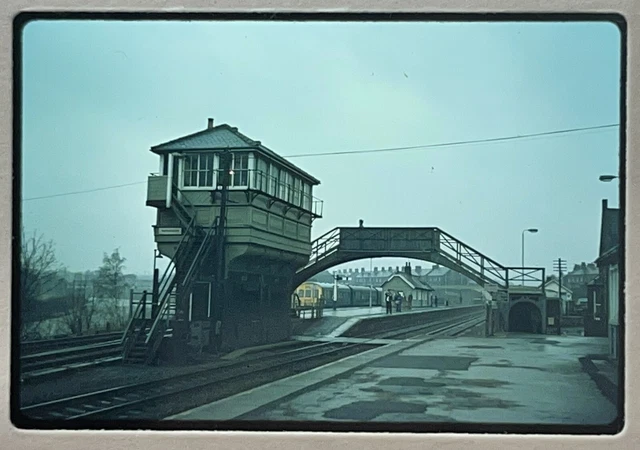 ORIGINAL 35MM SLIDE TRAIN STATION HALTWHISTLE SIGNAL BOX Dated 1976 (94 ...