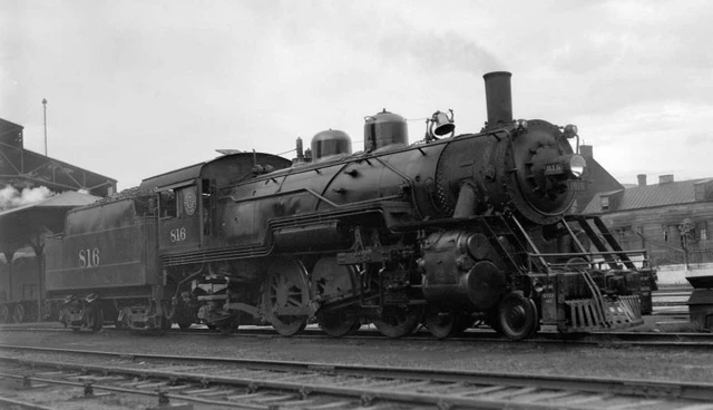 SAL SEABOARD AIR Line Railroad Locomotive Engine No 816 Old Train Photo ...