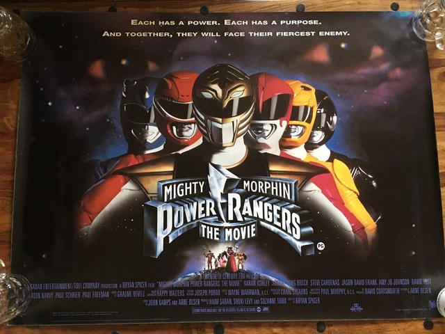 MIGHTY MORPHIN POWER Rangers The Movie Quad Original Film Movie Cinema ...