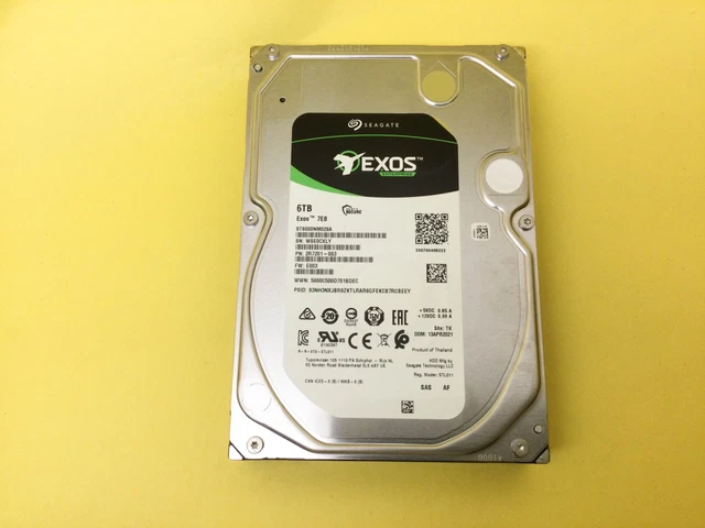 SEAGATE EXOS 7E8 6TB 7200RPM SAS 12Gb/s 3.5'' Internal HDD ST6000NM029A ...