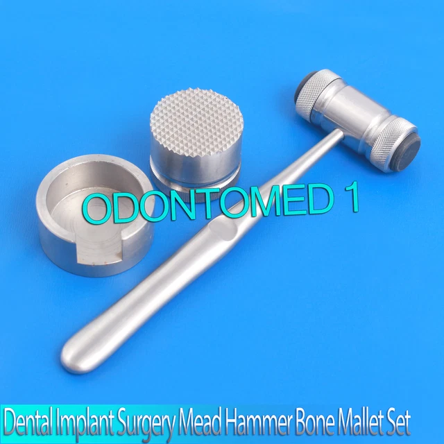 DENTAL IMPLANT BONE Grafting Large Bone Cracker+ Mead Hammer Bone ...