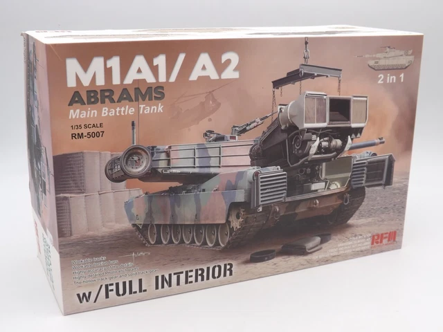 RYE FIELD MODEL RM-5007 M1A1/A2 Abrams with Full Interior Kit 1:35 ...