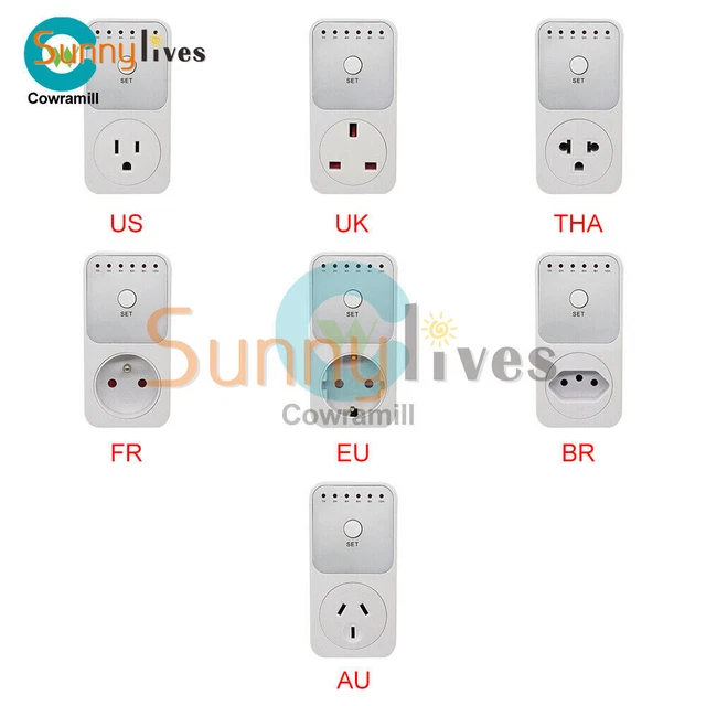 Smart Control Countdown Timer Switch Auto Shut Off Outlet Plug In