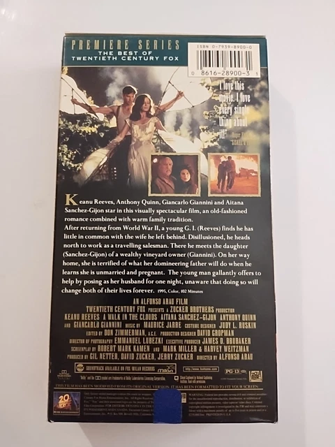 A WALK IN the Clouds - Keanu Reeves (VHS, 1996) **Buy 2 Get 1 Free ...