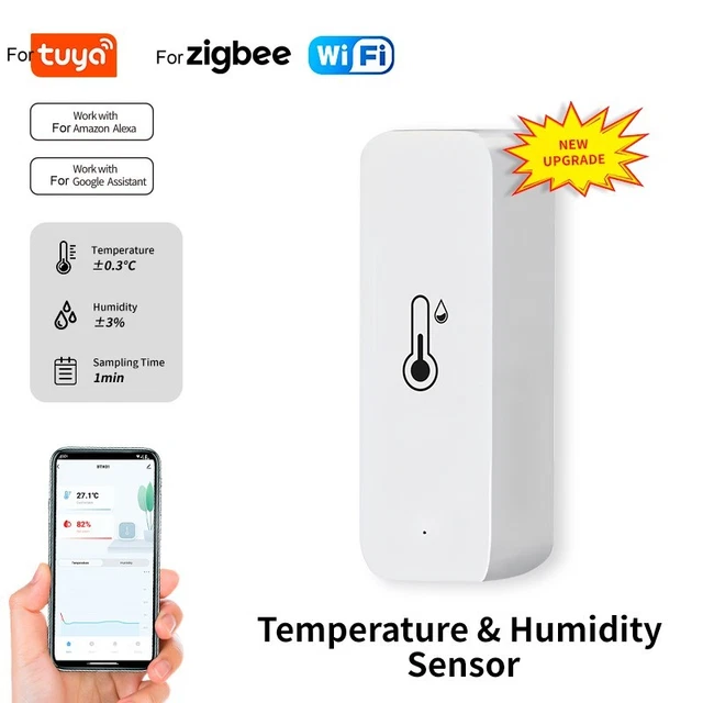 For Zigbee Enabled Smart Temperature Humidity Sensor For Home Management £12 07 Picclick Uk
