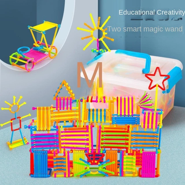 BLOCKS TOYS BUILDING Toy Smart Stick DIY Smart Stick Blocks Rod Games ...