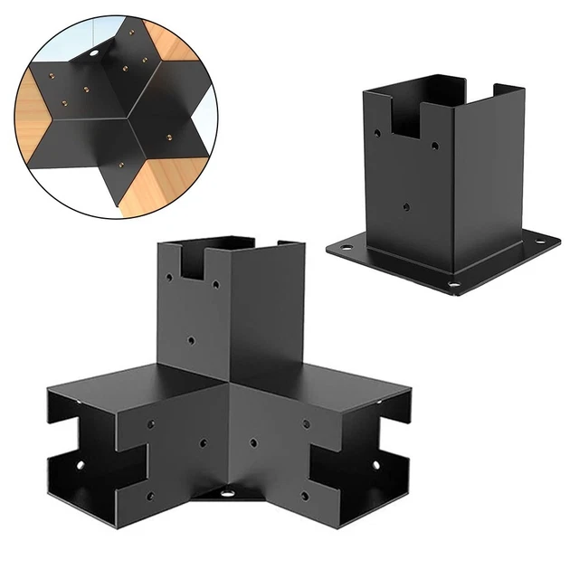 RUST PROOF FOR Woodwork Pergola Kit Corner Bracket with Sunshade ...