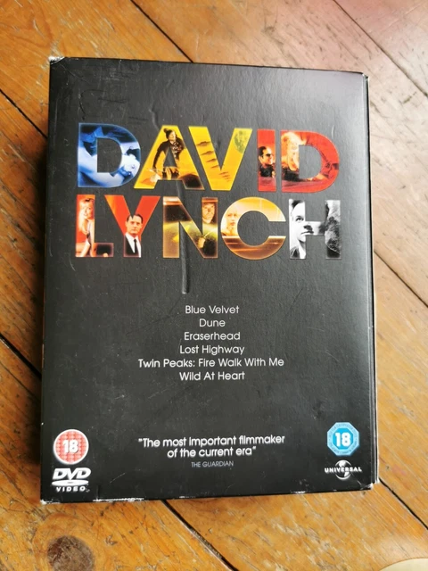 DAVID LYNCH BOX Set [DVD] 6 Films . Twin Peaks DUNE Wild At Heart ...