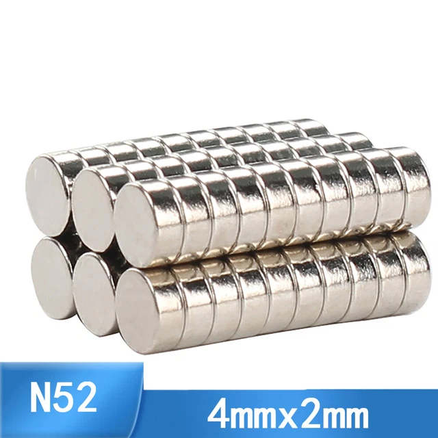 RARE EARTH STRONG Magnet Disc Round Cylinder Neodymium N52 4x2mm Fridge ...
