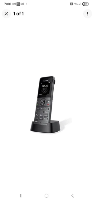 YEALINK W73H CORDLESS DECT Handset w/ 1.8-Inch Colour Display (Grey) £ ...