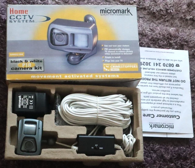 MICROMARK HOME CCTV System B&W Pir Camera Kit Bnib Mm23168 £19.99 ...