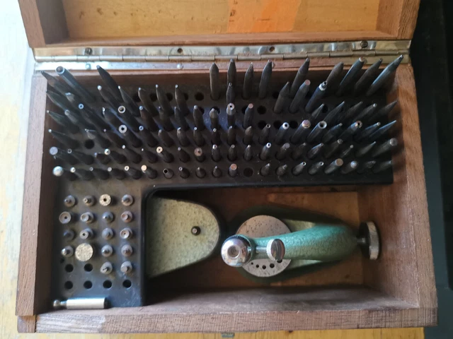 ENSEMBLE DE JALONNEMENT Préféré Vintage Horloger Suisse Outil De ...