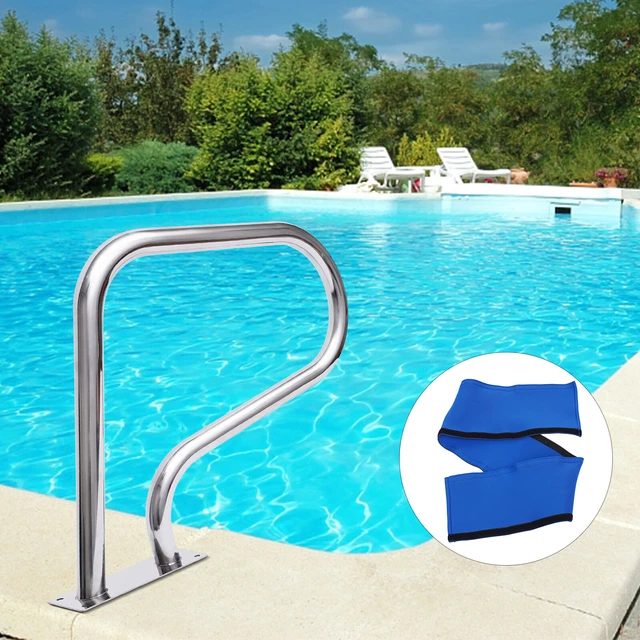 SWIMMING POOL HANDRAIL Stainless Steel Pool Safety Hand Rail Ladder ...