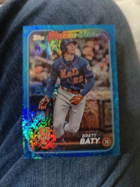 FEUILLE BLEUE BRETT Baty 2024 Topps Series 2 Future Stars /999 - Mets ...