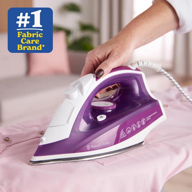 RUSSELL HOBBS SUPREME Steam Iron, Powerful Vertical steam Function, Non ...