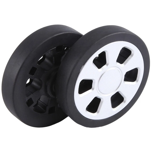 60X13MM SET OF 4 Luggage Suitcase Replacement Wheels, PU Swivel ...
