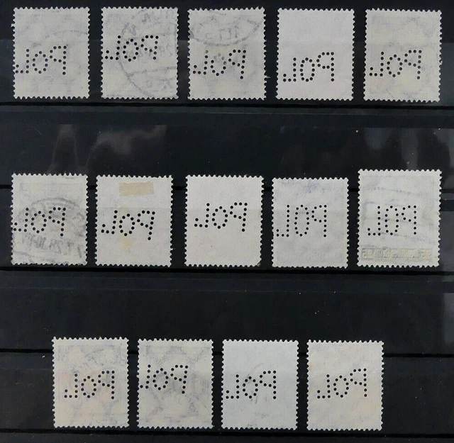 DEUTSCHES REICH LOT Perfin POL-Lochungen EUR 4,08 - PicClick DE