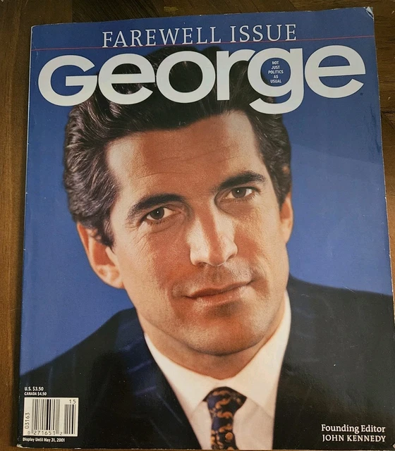 GEORGE MAGAZINE JFK Jr. John F Kennedy Jr. Farewell Issue Vol VI Num 1 ...