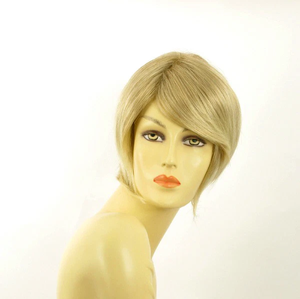 PELUCA CORTO MUJER malla poli claras luz rubio rubio ALINE 15t613 PERUK ...