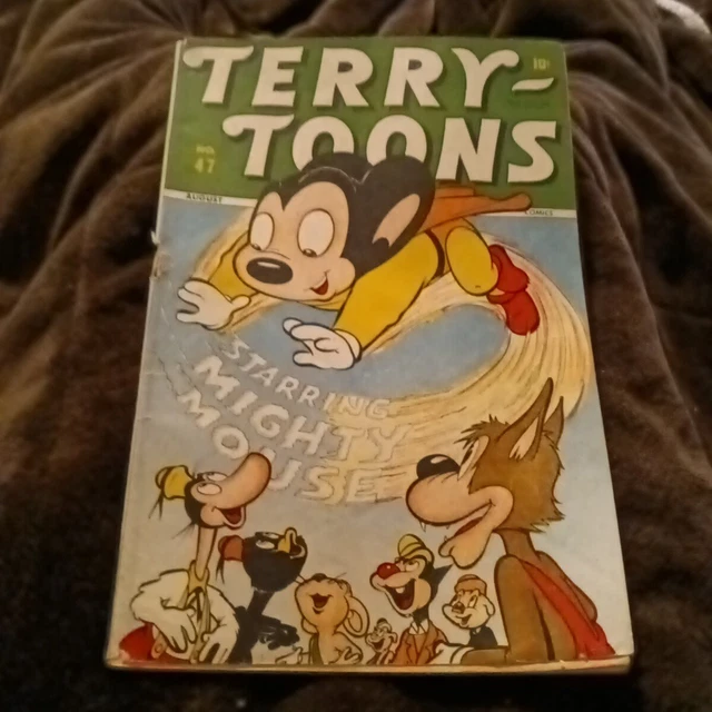 TERRY-TOONS #47 GOLDEN age 1946 Timely Comic Book mighty mouse cover ...