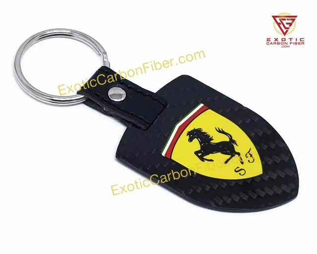 FERRARI SCUDERIA CREST Et Cavallino Carbone Fibre Clé Bouclier - 2x2 ...