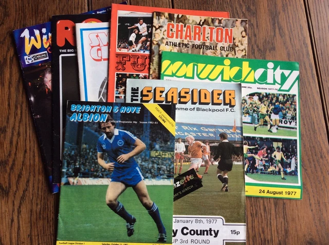 FOOTBALL PROGRAMME BUNDLE Various (8) £4.00 - PicClick UK