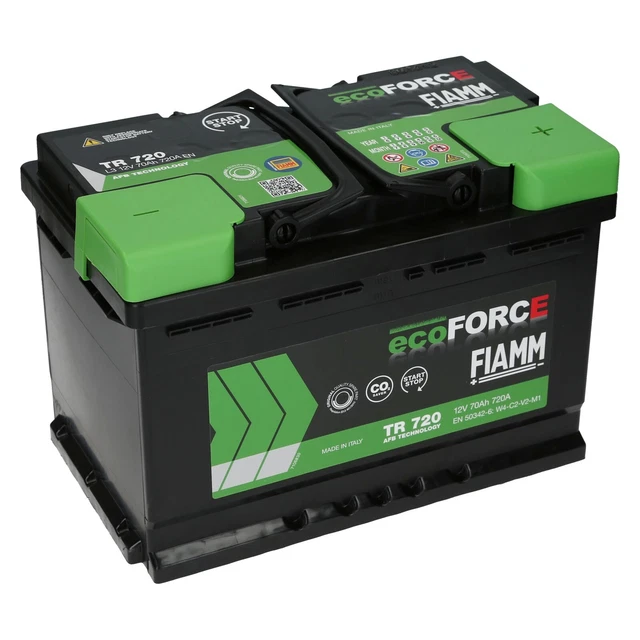 FIAMM AUTOBATTERIE 12V 70Ah 720A/EN EFB TR720 Start Stop sofort ...