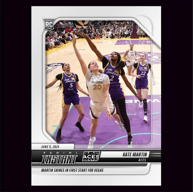 2024 PANINI INSTANT WNBA Kate Martin ROOKIE CARD SP Las Vegas Aces #59 ...