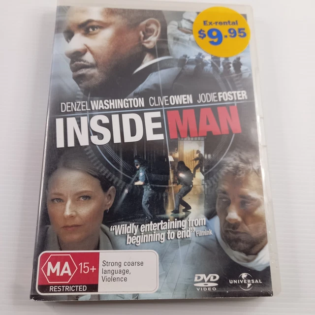 INSIDE MAN (DENZEL Washington, Clive Owen , Jodie Foster) Region 2 4 5 ...