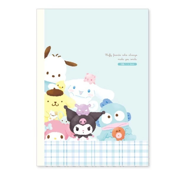 SANRIO CHARACTERS CUTE Kawaii Notebook Official License B5 182 x 257mm ...