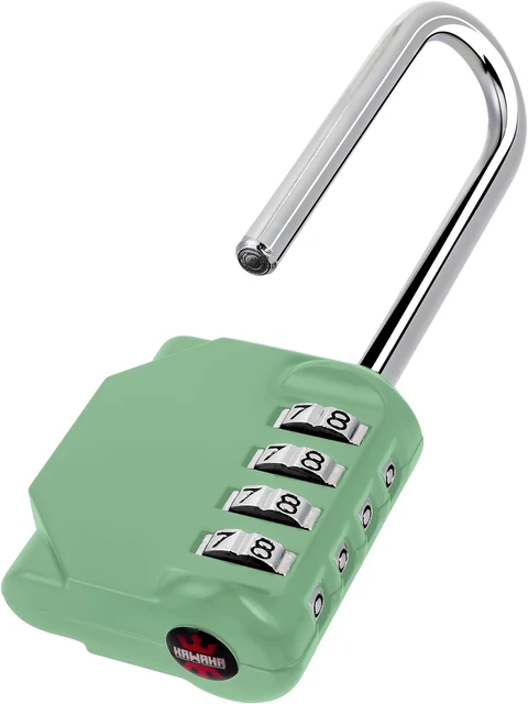 CL21KG 2.6 INCH Long Shackle Combination Lock, 4 Digit Combination ...