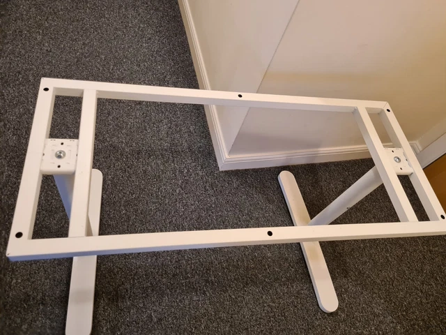 IKEA BEKANT DESK Legs Frame for Table Top 120cm x 80cm £19.99 - PicClick UK