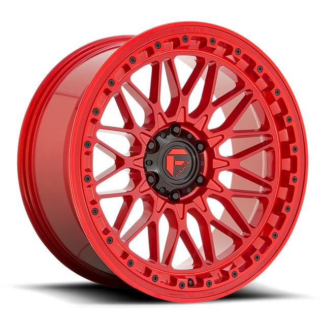 17 INCH RED Wheels Rims Fuel Offroad Reaction D754 17x9" +1mm 5x5 ...