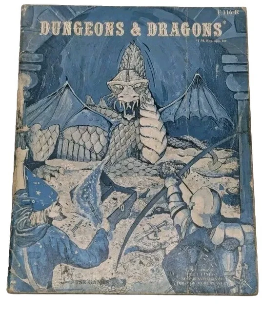 DUNGEONS & DRAGONS Basic Blue Rule Book 2nd Ed Nov 1978 TSR/Games ...