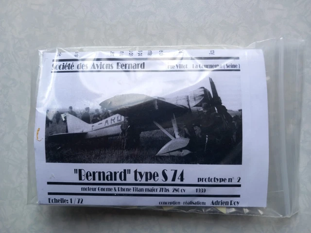 BERNARD TYPE S 74 prototype N°2 maquette résine marque Adrien Roy ...