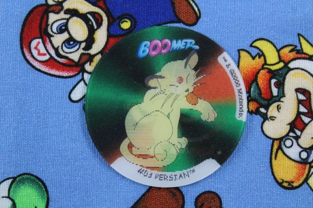 BOOMER NINTENDO POKEMON Tazos Tazo Pogs Caps Holografico 52 Meowth 53 ...