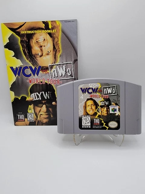 WCW VS. NWO World Tour (Nintendo 64, 1997) Jeu authentique N64 + manuel ...