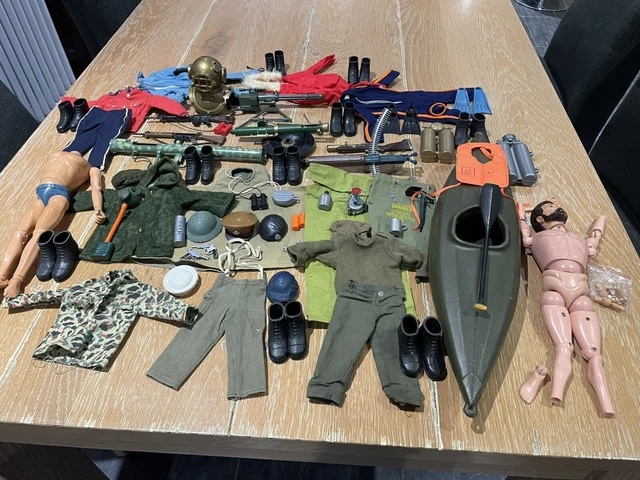 ACTION MAN PALITOY Uniforms/Canoe/Accessories Bundle good quality early ...