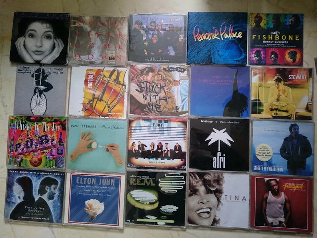 20 MAXI CDS Variés Kate Bush,Ry Cooder,Arête ,Green Day,Springsteen. O ...