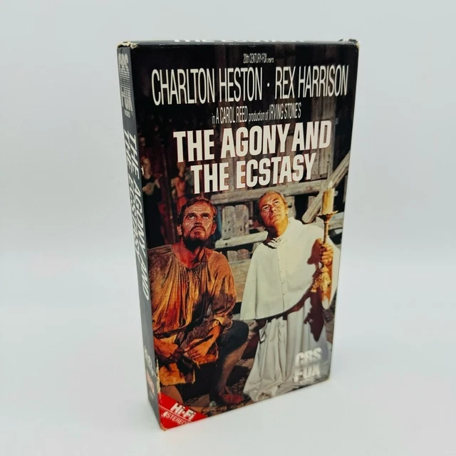 VINTAGE THE AGONY and The Ecstasy VHS Movie Tape #1007 £5.54 - PicClick UK