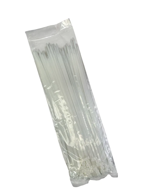 CABLE TIES - White - 4.8mm x 300mm Long - Pack of 100 $9.55 - PicClick AU