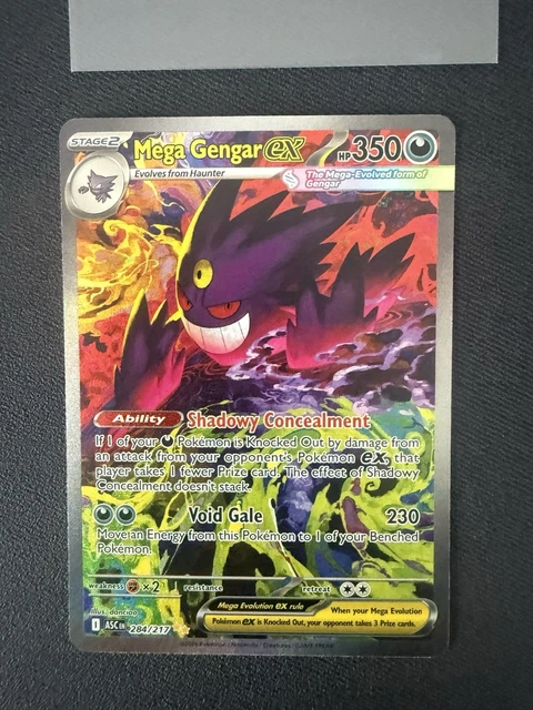 POKÉMON TCG MEGA Gengar EX Ascended Heroes SIR 284/217 £904.30 ...