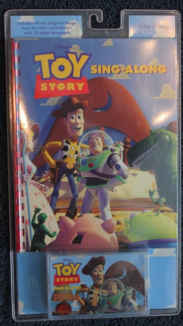 TOY STORY RARE Walt Disney Records SING-ALONG Audiocassette & Songbook ...