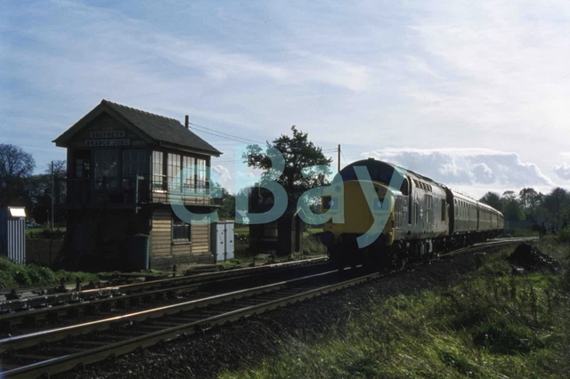 35MM RAILWAY SLIDE of Class 37 37035 @ Shepreth Branch Jn Copyright to ...